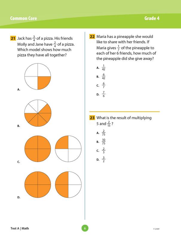 Common Core Grade 4 Practice Tests: New!