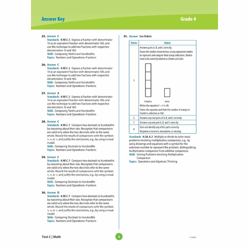 Common Core Grade 4 Practice Tests: New!