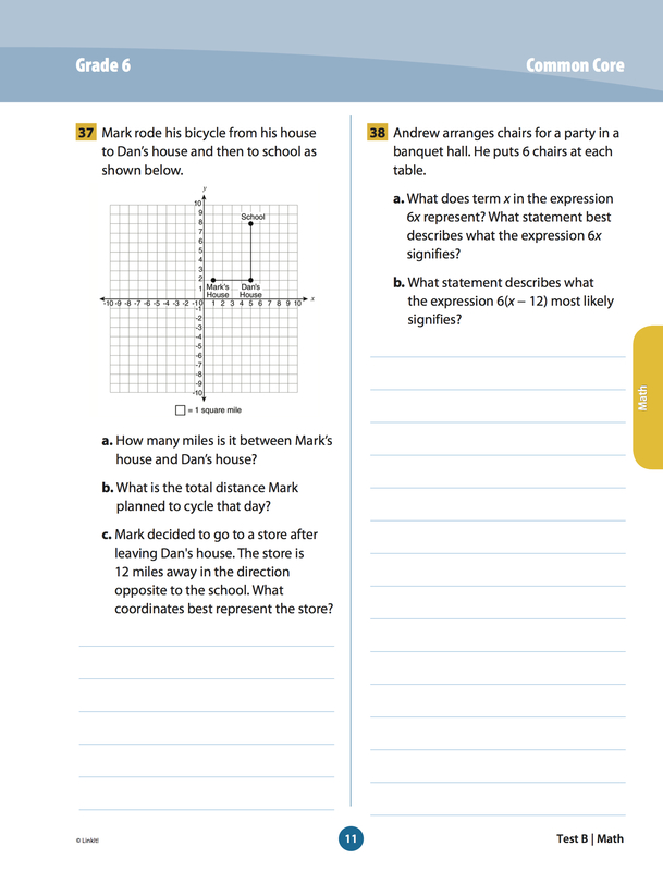 Common Core Grade 6 Practice Tests: New!