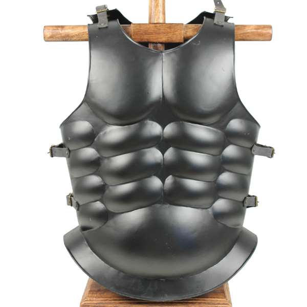Medieval Roman Greek Muscle Body Armor Cuirass Black 5J1-IN9125BKL20