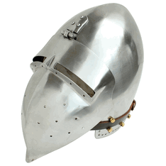 Medieval Bascinet and Pig Face Helmets