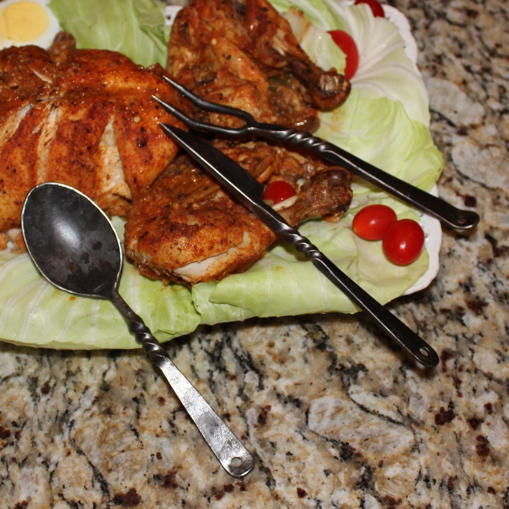 Forged Blacksmith Medieval Dining Hall Eating Utensils NN2-PK1517 - Din