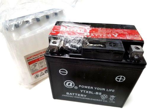 12V 5AH YTX5L-BS BATTERY FOR ATV MOPED SCOOTER DIRT BIKE BA02+