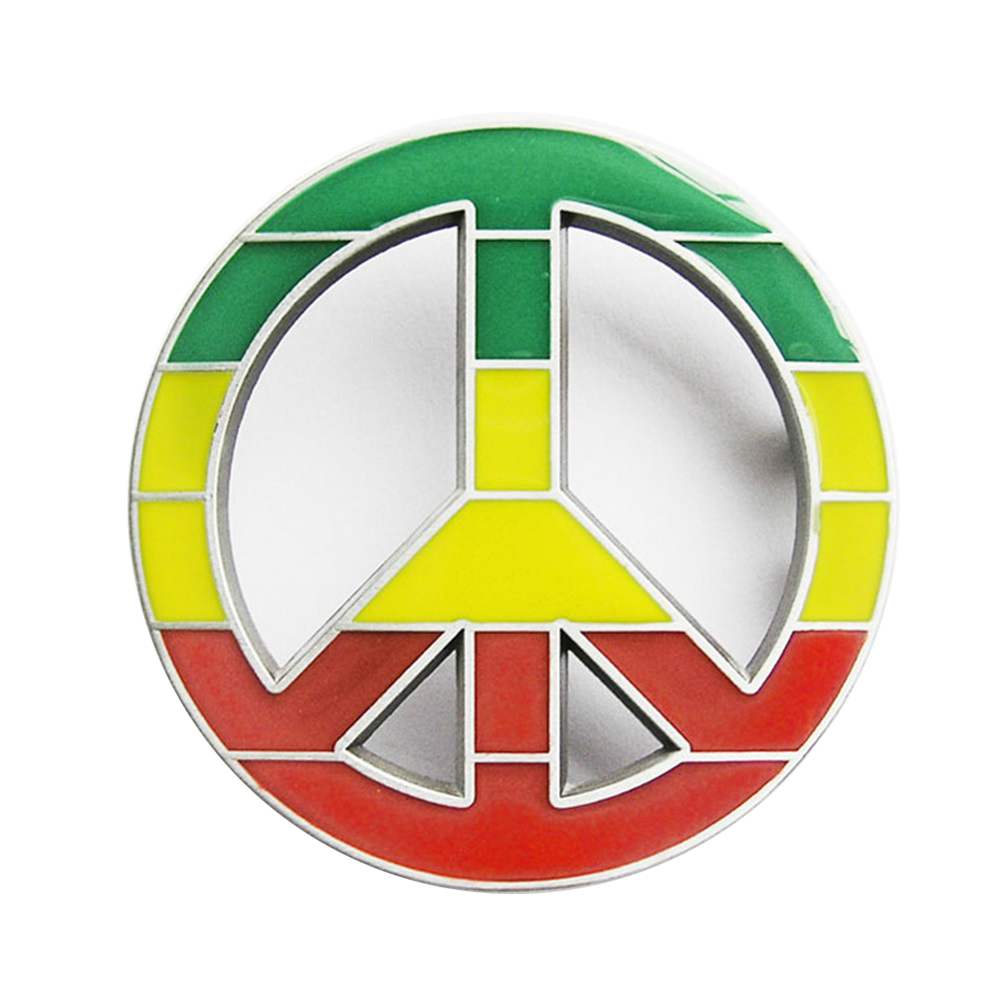 New Vintage Peace Sign Rasta Flag Belt Buckle Gurtelschnalle Boucle de ...