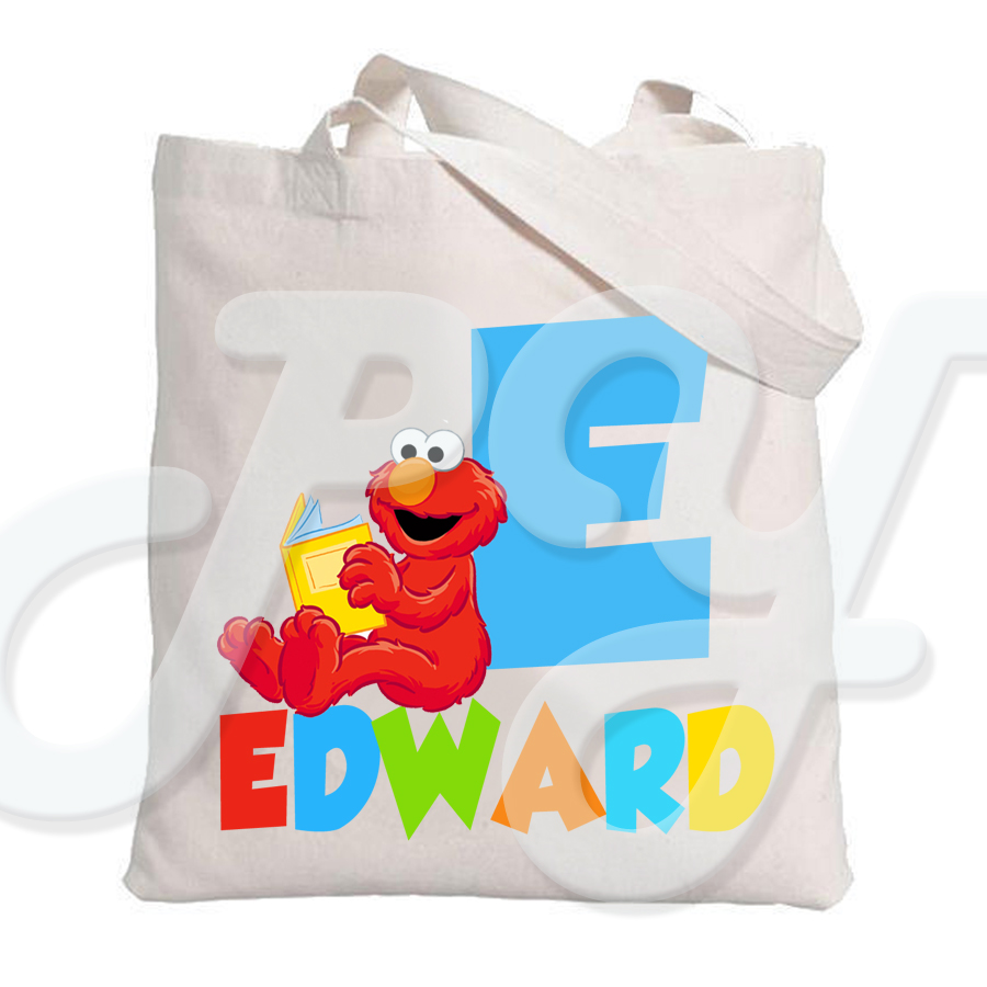 Elmo Sesame St Personalized Tote Bag