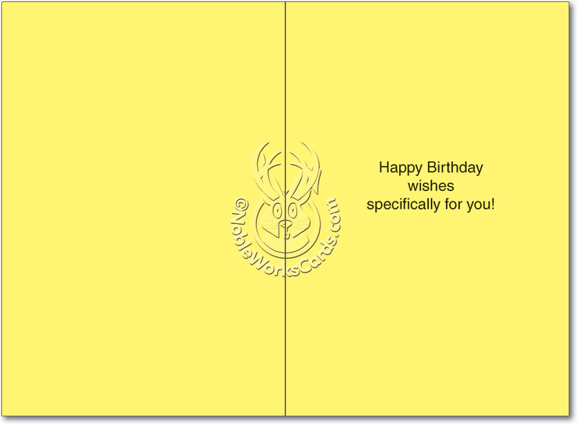 Be More Specific Funny Birthday Greeting Card