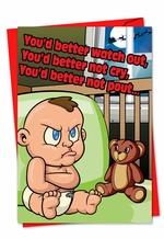 Better Watch Out Christmas Card – Funny Holiday Card