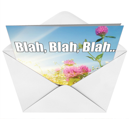Blah-Blah-Blah Cartoons All Occasions Paper Card