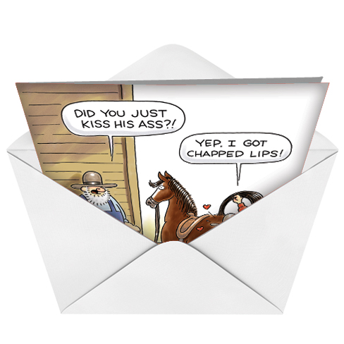 Chapped Lips Funny Birthday Card