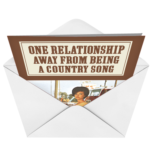 Country Song Friends Picture Friendship Card Ephemera Inc