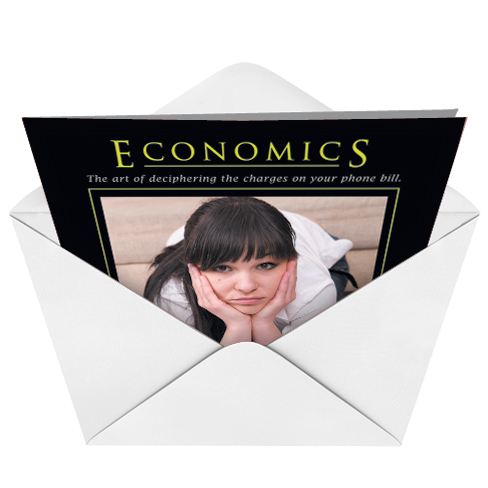 Economics Life Like Box Diapers Kanfi Funny Birthday Card
