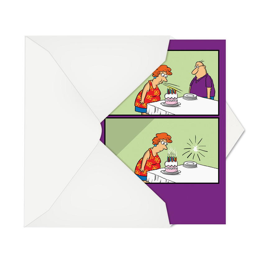 Excess Weight Cartoons Birthday Greeting Card By Bill Whitehead