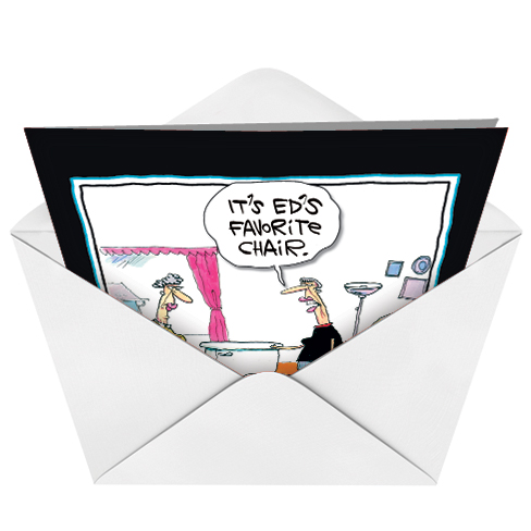 Favorite Chair Funny Birthday Card