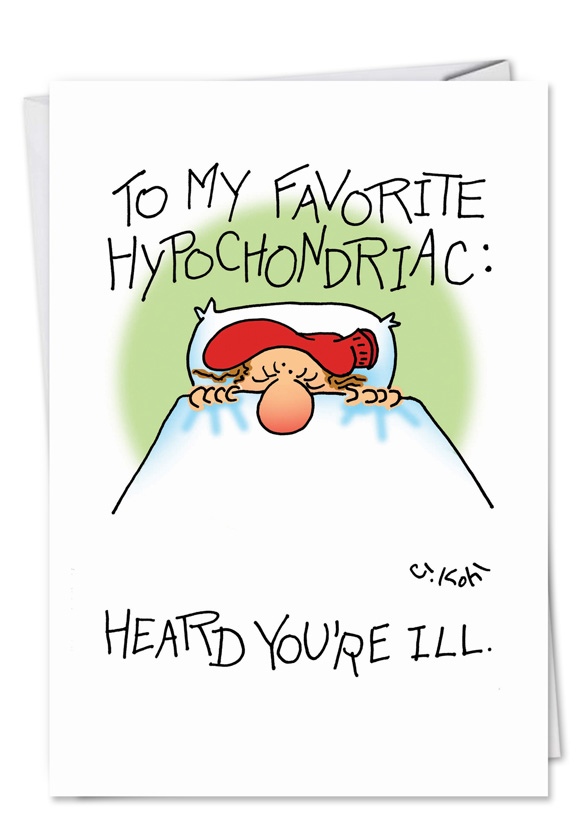 Favorite Hypochondriac Cartoon Congratulations Card Kohl