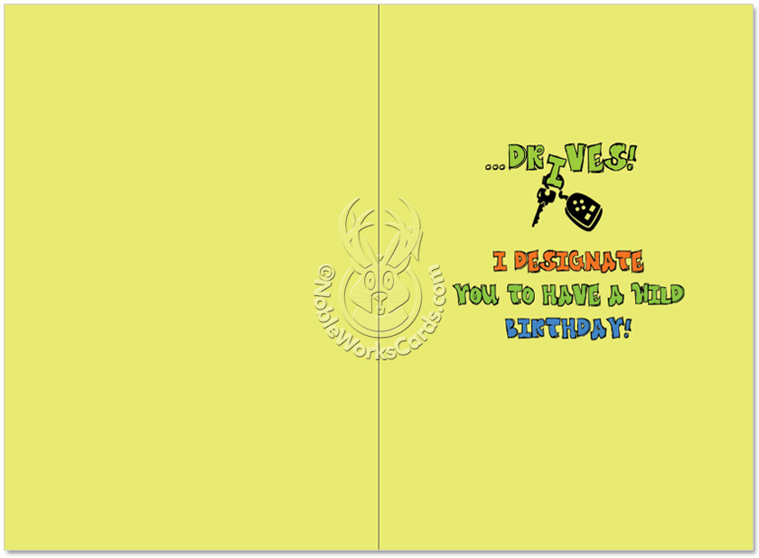 First One To Puke Red Rocket Birthday Card