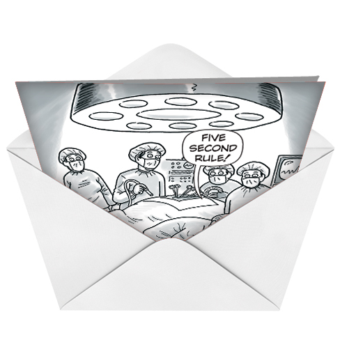 Five Second Rule Funny Birthday Card Collins