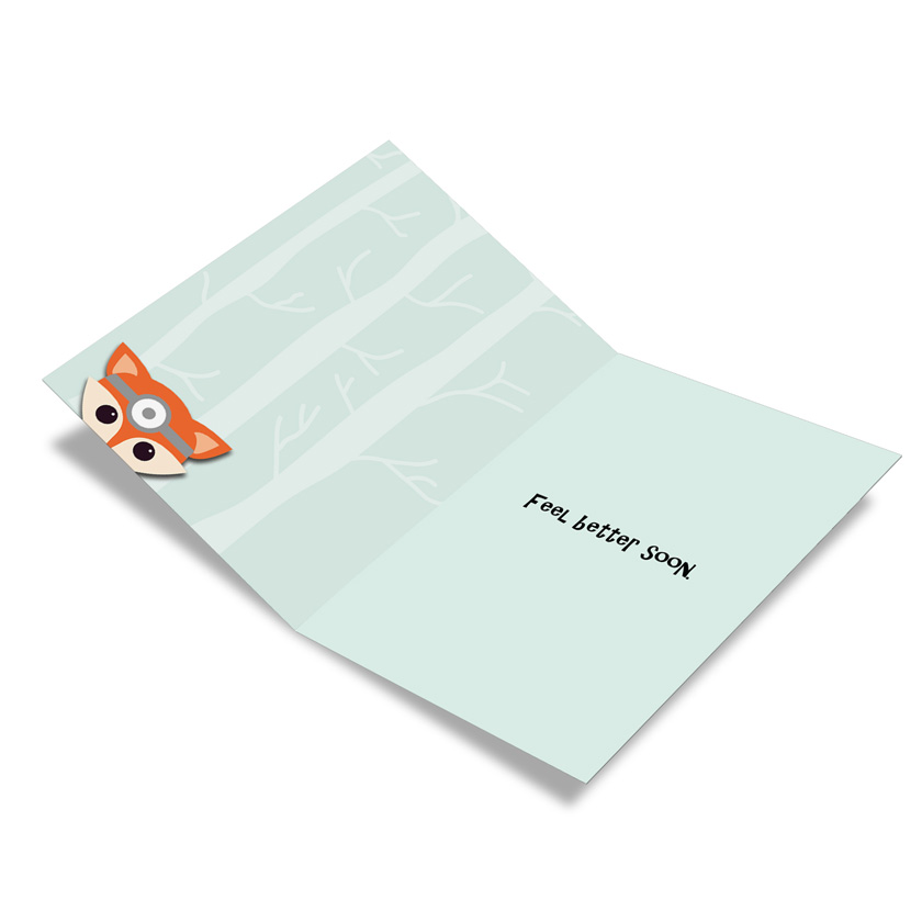 For Fox Sake Petigreet Get Well Card