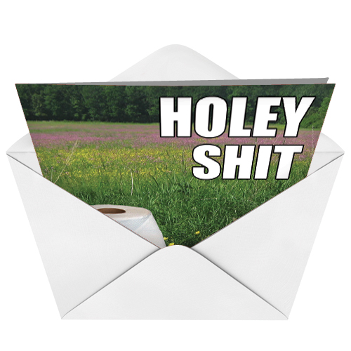 Holey Shit Redrocket Birthday Card