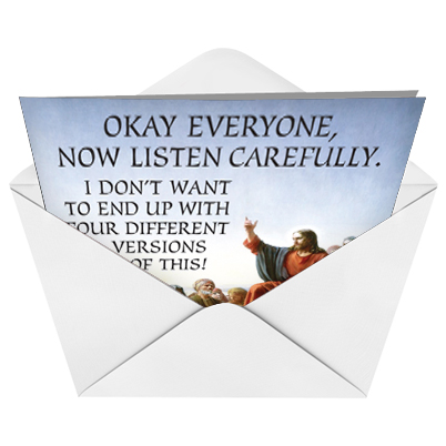 Jesus Listen Carefully Birthday Card