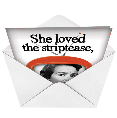 Loved Striptease Funny Valentine's Day Card