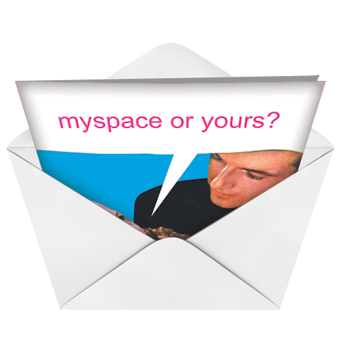 Myspace Or Yours Funny Valentine's Day Greeting Card
