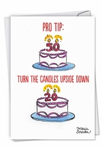 Pro Tip Cartoons Birthday Greeting Card By Maria Scrivan