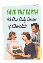 Unique Funny All Occasions Paper Card Save The Earth