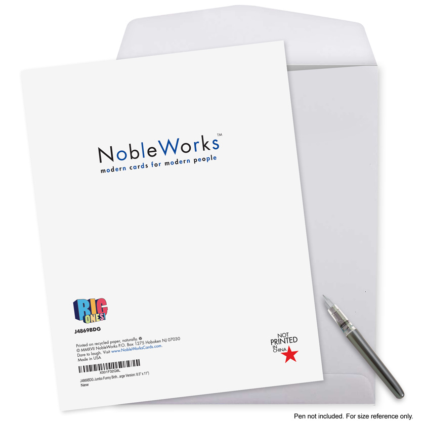 Jumbo Welcome To Aarp Big Ones Birthday Paper Card