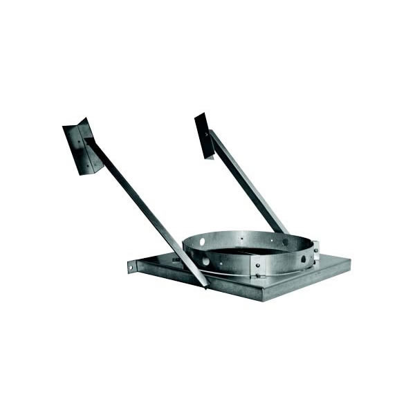 DuraVent DuraTech All-Fuel Galvanized Steel Chimney Tee Support Bracket ...