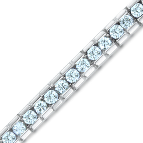 Channel Set Diamond Bracelet In Platinum Tennis Bracelet