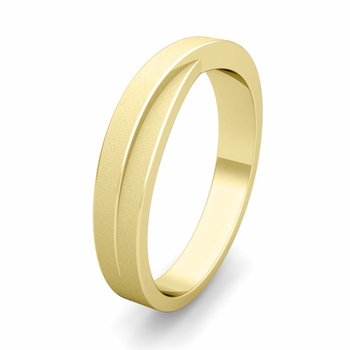 Infinity Wedding Band Mens Wedding Ring in Gold or Platinum