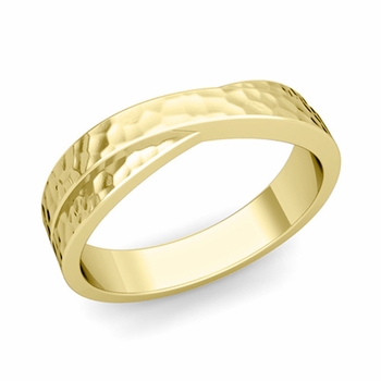 Infinity Wedding Band Mens Wedding Ring in Gold or Platinum