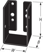 APLH24R Concealed-Flange Light Joist Hanger Rough