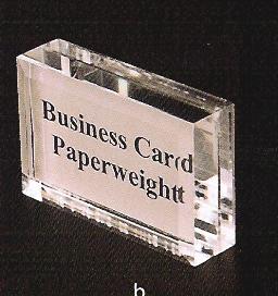 Acrylic Business Card Frame 1" Thick
