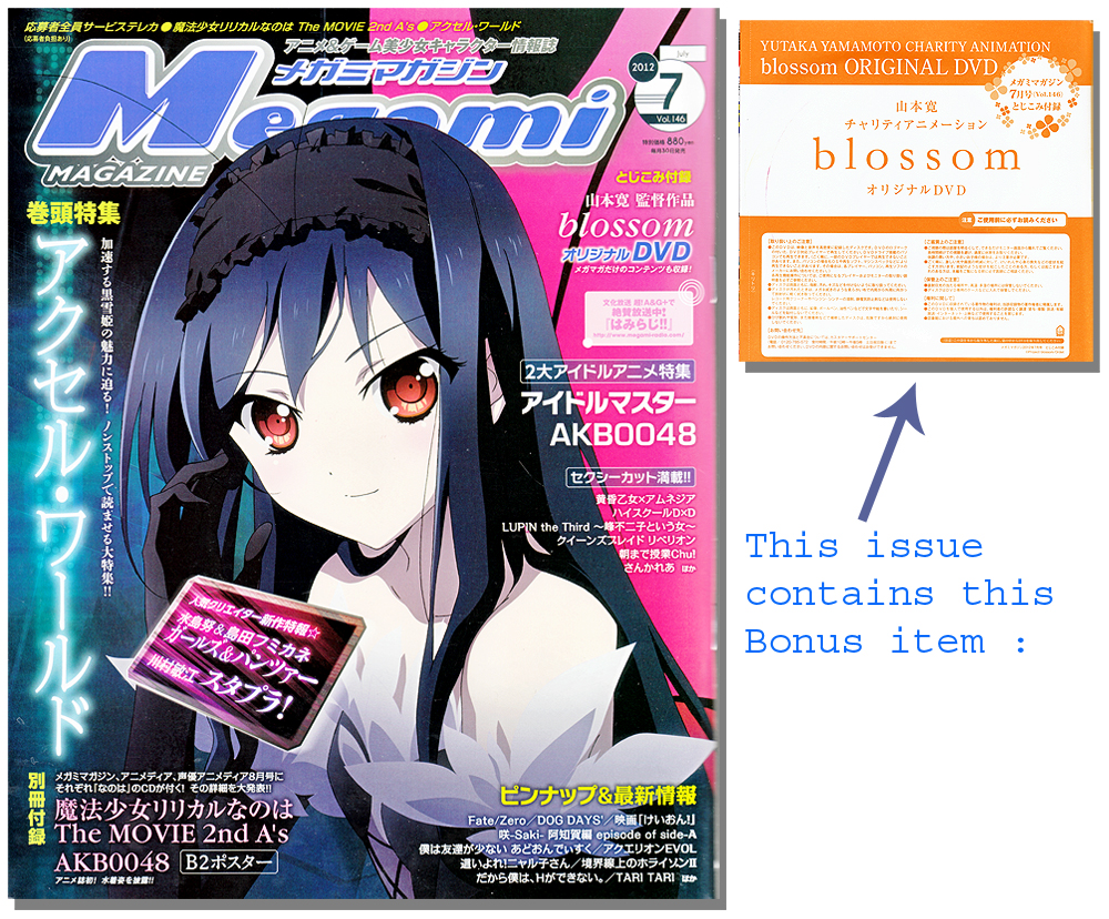 Megami Magazine July 2012 - Anime Books