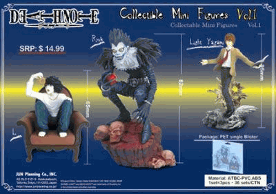 Death Note: Collectible Mini Figure Vol. 1 Assortment (Set of 3 ...