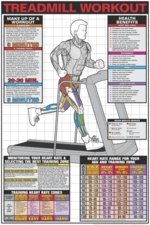 Treadmill Workout Poster - Laminated