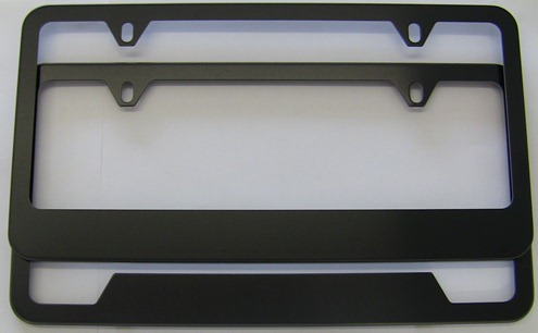Black Anodized Aluminum License Frame