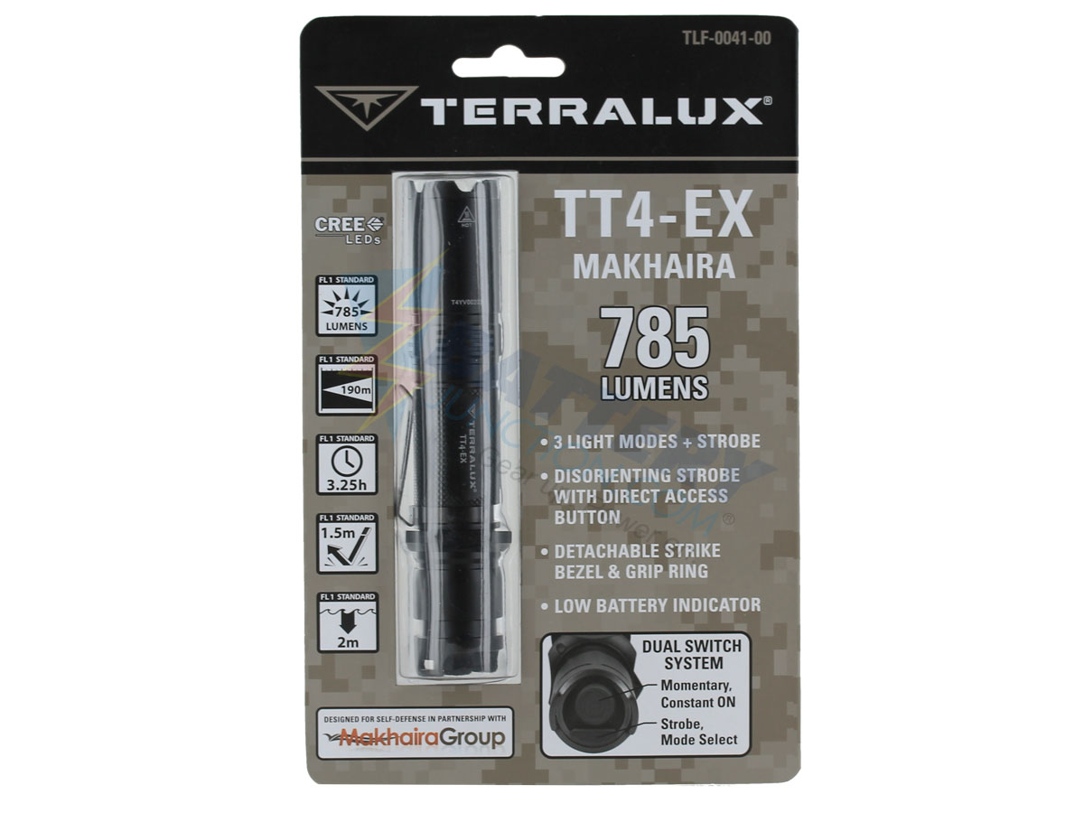 TerraLUX/Lightstar Corp. Tactical 4 EX 785 Lumen Flashlight