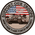 SUPPORT OUR TROOPS - EMBROIDERED PATCH - 2 SIZES AVAILABLE CLOSEOUT PRICED