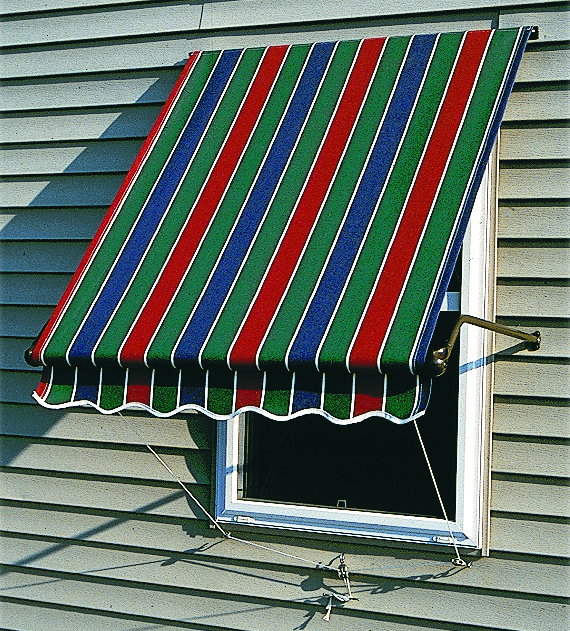 Sunbrella Fabric Roll-Up Window Awnings
