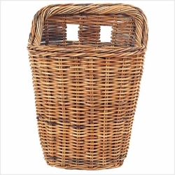 Open Weave Rattan Wall Basket