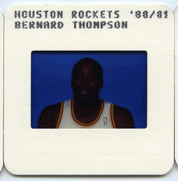 Bernard Thompson - 1988-89 NBA Color Photo Slide - Houston Rockets