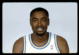 Rod Higgins - 1989-90 NBA Color Photo Slide - Golden State Warriors