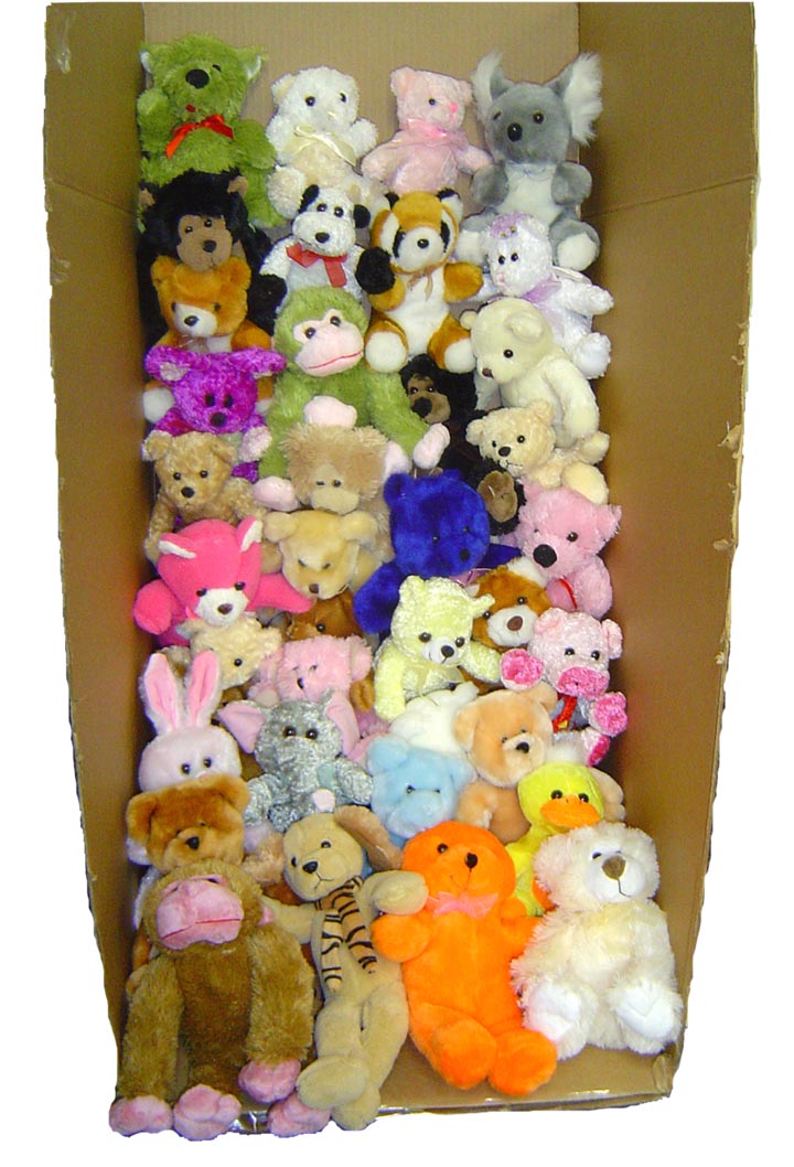 #AM4, FREE SHIPPING - 6"-7" STUFFED ANIMALS MIX (26 PCS/BOX, $4.17/PC ...
