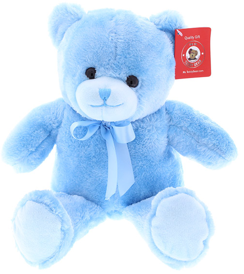 #C15B, 12" BLUE TEDDY BEAR (1,300+PCS SOLD) - Teddy bear 11"-13"