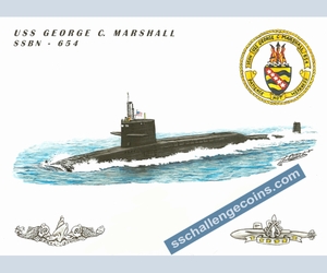 Submarine Art: USS George C Marshall SSBN-654 (Reunion Edition)