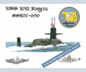 Submarine Art: USS Will Rogers SSBN-659