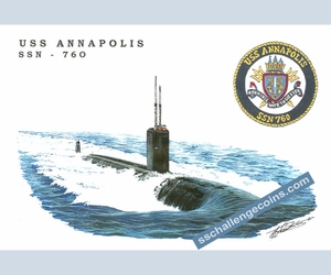 Submarine Art: USS Annapolis SSN 760