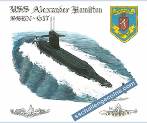Submarine Art: USS Alexander Hamilton SSBN-617